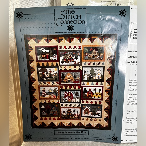 Office | The Stitch Connection Home Is Where The Heart Is 12 Block ...